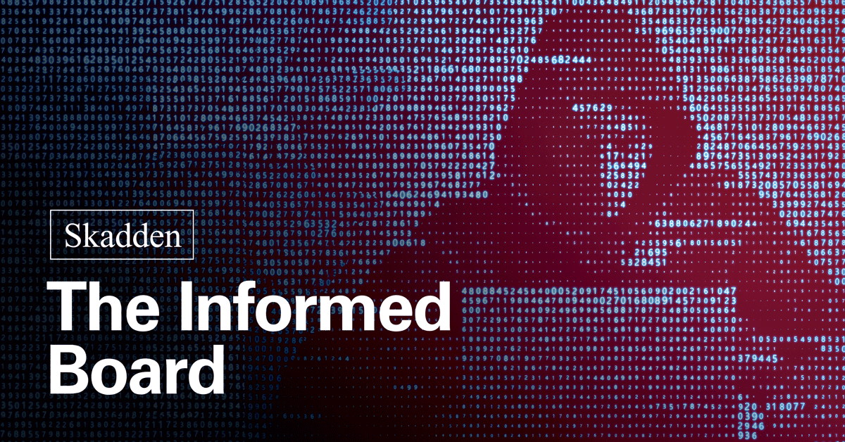 Emerging Expectations: The Board’s Role in Oversight of Cybersecurity ...