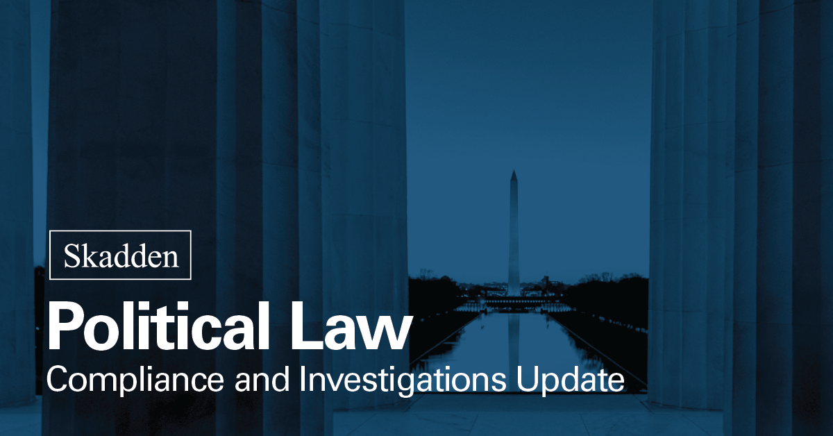 Federal Shutdown: Complying With Political Law Filings and Gift Rules ...