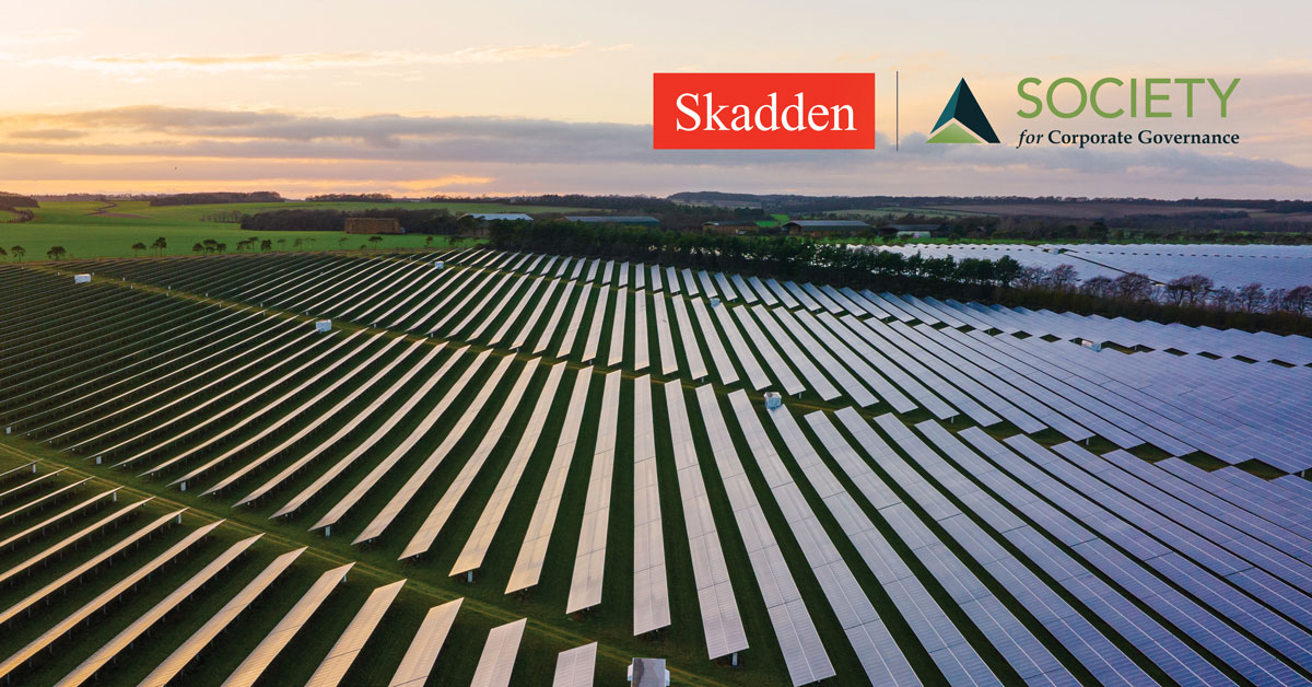 Enhancing Controls and Procedures for Climate-Related Disclosures | Insights | Skadden, Arps ...