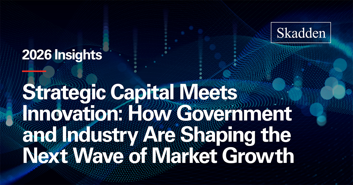 Strategic Capital Meets Innovation: How Government and Industry Are ...