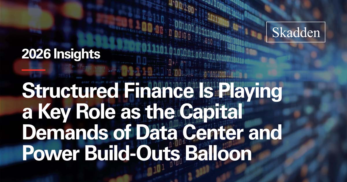 Structured Finance Is Playing a Key Role as the Capital Demands of Data ...