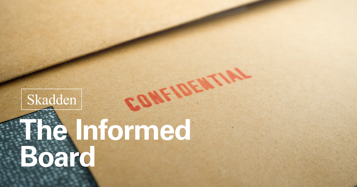 Balancing Act: Sharing Information From an Internal Investigation ...