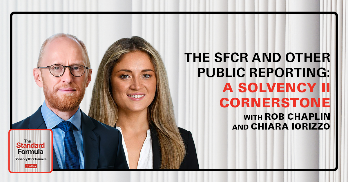 The SFCR and Other Public Reporting: A Solvency II Cornerstone ...